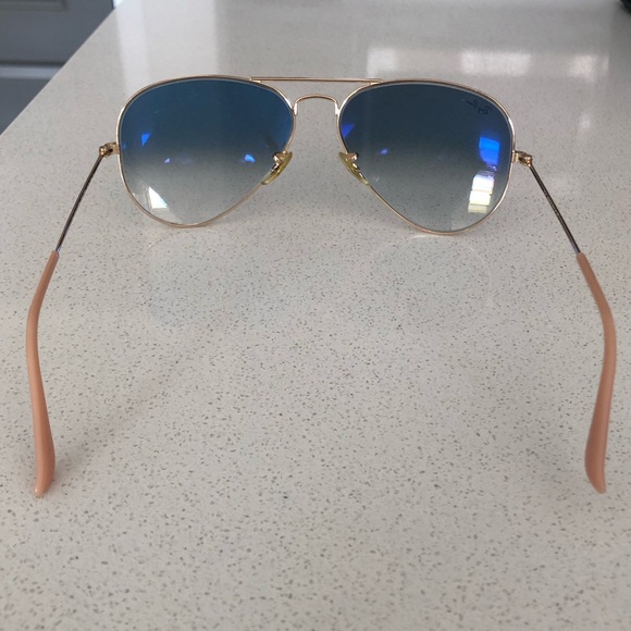 Ray-Ban | Accessories | Rayban Aviators Light Blue Gradient | Poshmark